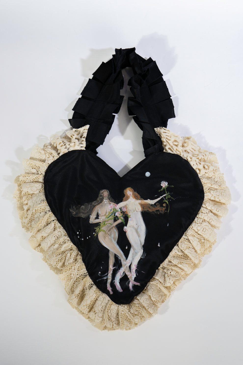 Heart Bag Black Beige x Rachelle Cunningham – LES FLEURS STUDIO